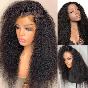 Realistic kinky Curly Edge Wigs With 4C Hairline | Nadula
