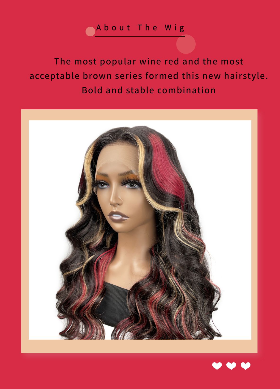 Nadula Multi Color Highlights 13x4 Lace Front Blonde And Red Body Wave ...